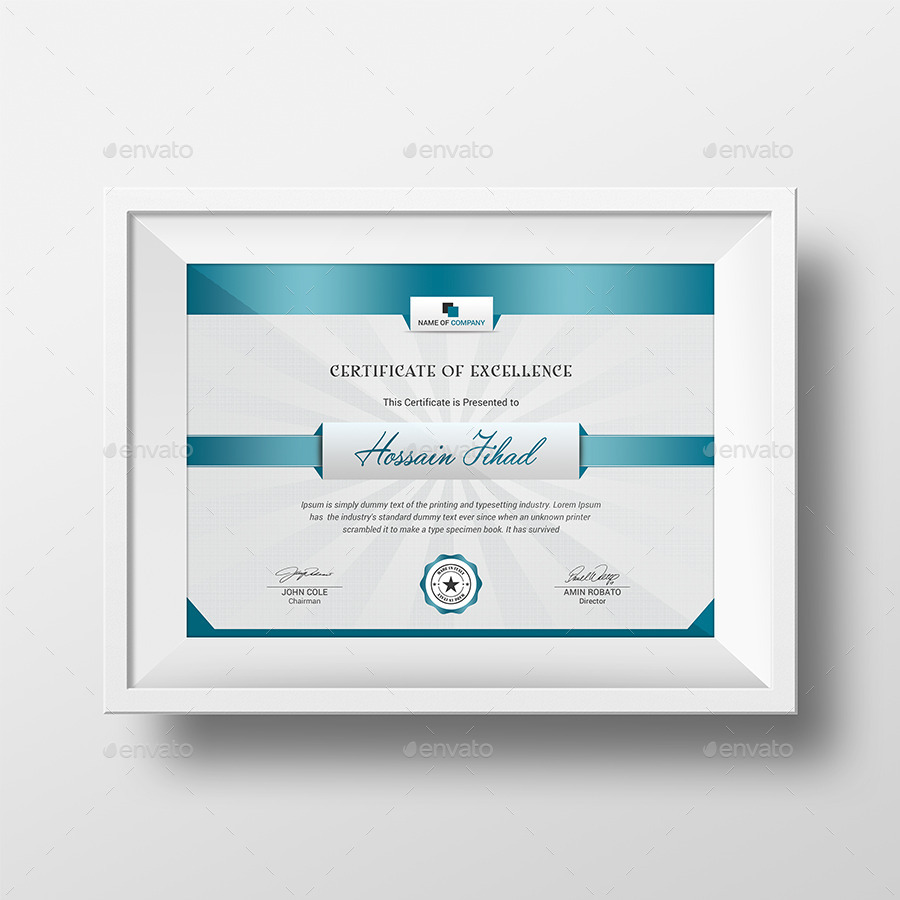 Clean Certificate, Print Templates | GraphicRiver