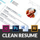 Clean Resume CV, Print Templates | GraphicRiver