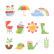 Spring Icons, Vectors | GraphicRiver