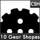 10 Custom Gear Shapes For Photoshop, Add-ons | GraphicRiver