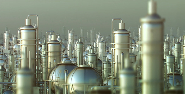 Industrial Complex of Oil Refinery 1, Motion Graphics | VideoHive
