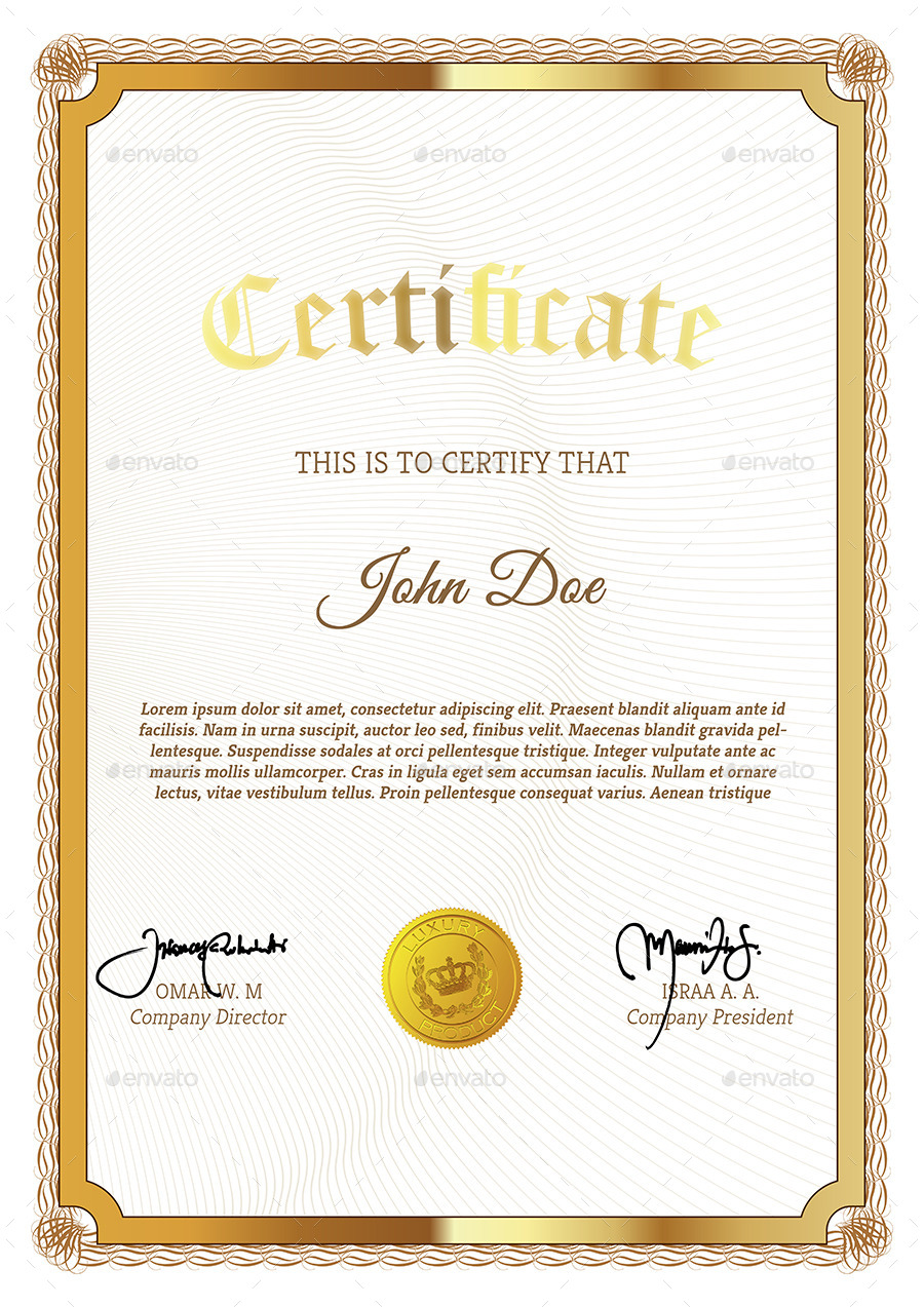 Multi Purpose Certificates Template Vol.4, Print Templates | GraphicRiver