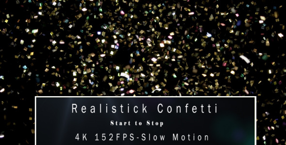 Realistic Confetti, Motion Graphics | VideoHive