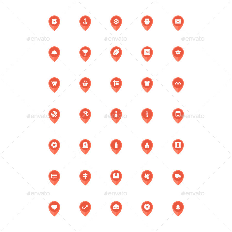 Map Icons Generator + The Map Icons 7070, Icons | GraphicRiver