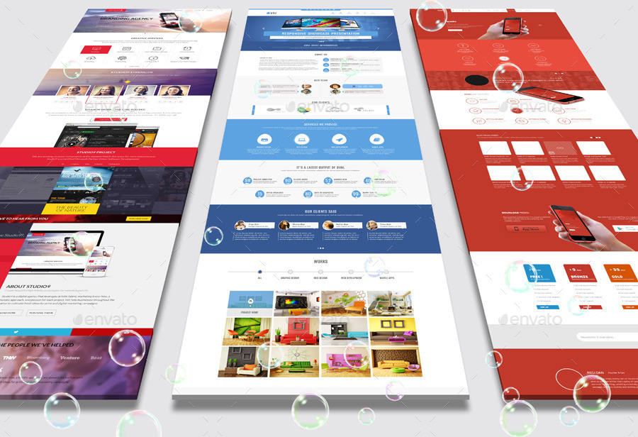 Landing Page Mock-Up, Graphics | GraphicRiver