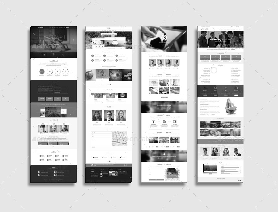 Landing Page Mock-Up, Graphics | GraphicRiver