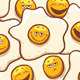 Fried Eggs Background Seamless, Vectors | GraphicRiver