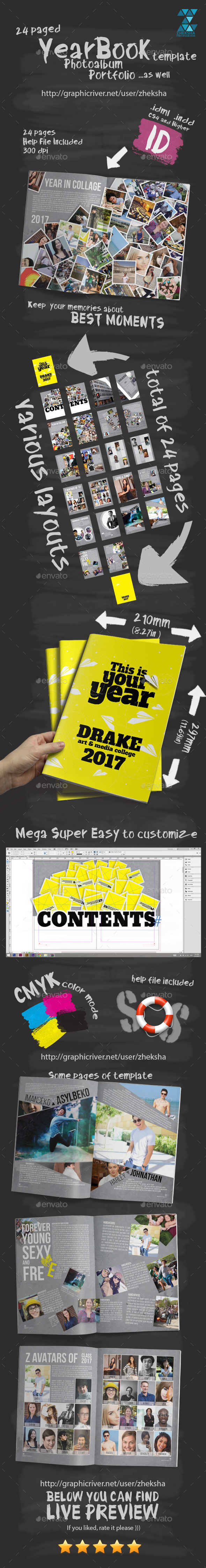 Yearbook Template by zheksha | GraphicRiver