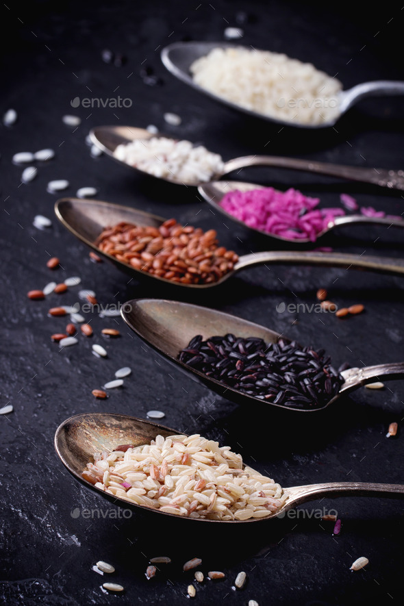 Set of unusual rice Stock Photo by NatashaBreen | PhotoDune