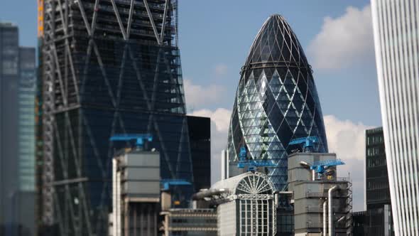 London England Financial Center Business Skyline 20, Stock Footage
