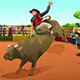 Rodeo Rider in an Arena, Vectors | GraphicRiver