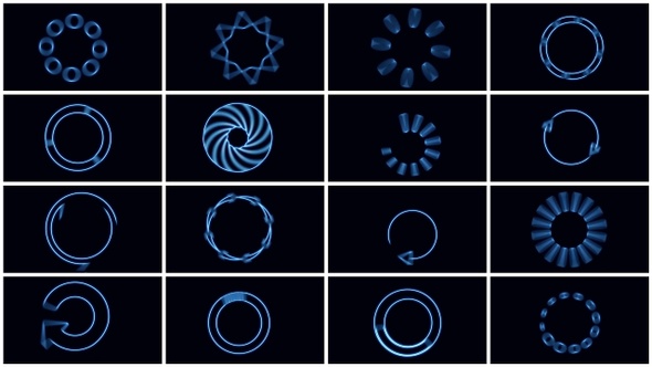 Animated Loading Icons, Motion Graphics | VideoHive