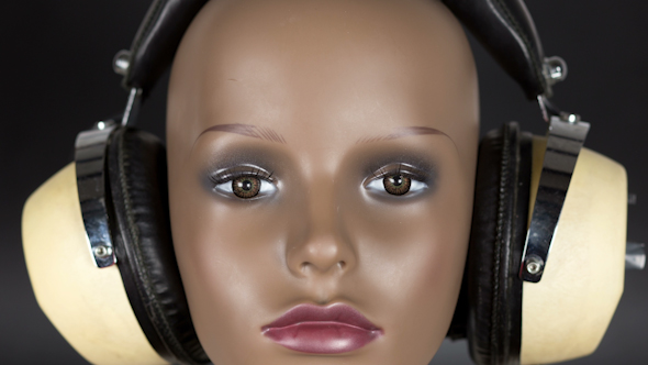 Mannequin Music Headphones 2, Stock Footage | VideoHive