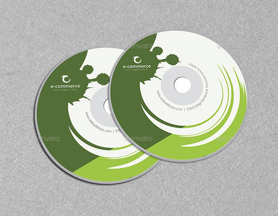 E-Commerce Business Compact Disc & CD Cover, Print Templates | GraphicRiver
