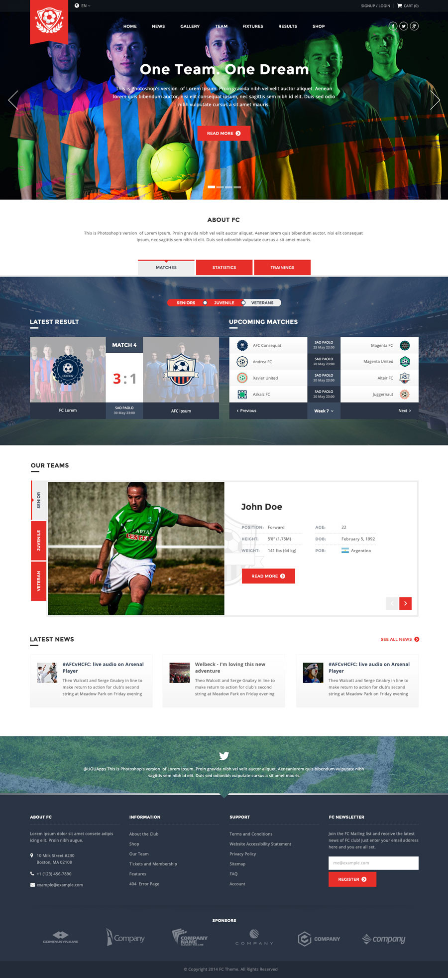 FC - Football Club HTML Template by DirectoryThemes | ThemeForest