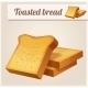 Toasted Bread. Detailed Vector Icon by Annzabella | GraphicRiver