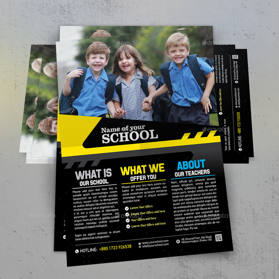 School Flyer, Print Templates | GraphicRiver
