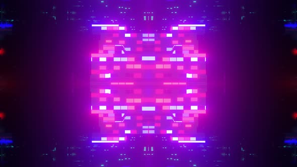 Symmetrical 3d Object or Structure Rotates and Moves Inside Glass ...