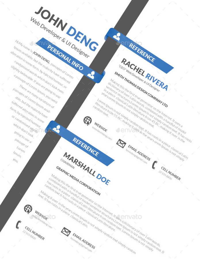 Resume Bundle Template | Volume 1, Print Templates | GraphicRiver