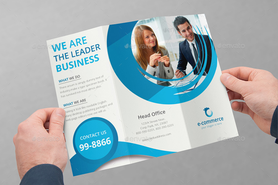 E-Commerce Business Tri-Fold Brochure, Print Templates | GraphicRiver
