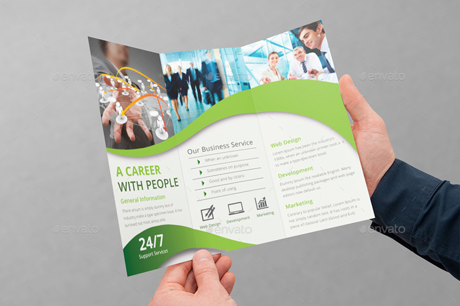 E-Commerce Business Tri-Fold Brochure, Print Templates | GraphicRiver