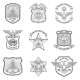 Police Emblems Set, Vectors | GraphicRiver