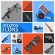 Weapon Icons Set by macrovector | GraphicRiver