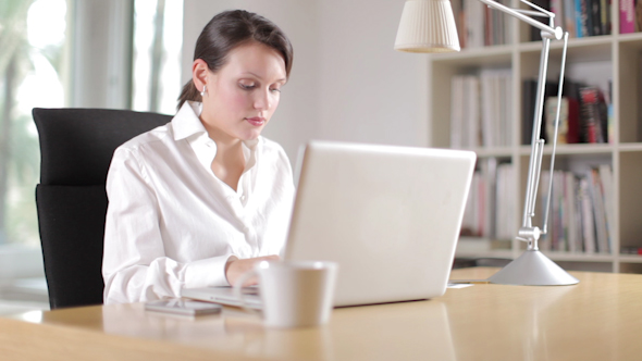 Business Laptop Woman Office Style 17, Stock Footage | VideoHive