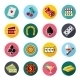 Colorful Flat Vector Icons Set by Top_Vectors | GraphicRiver
