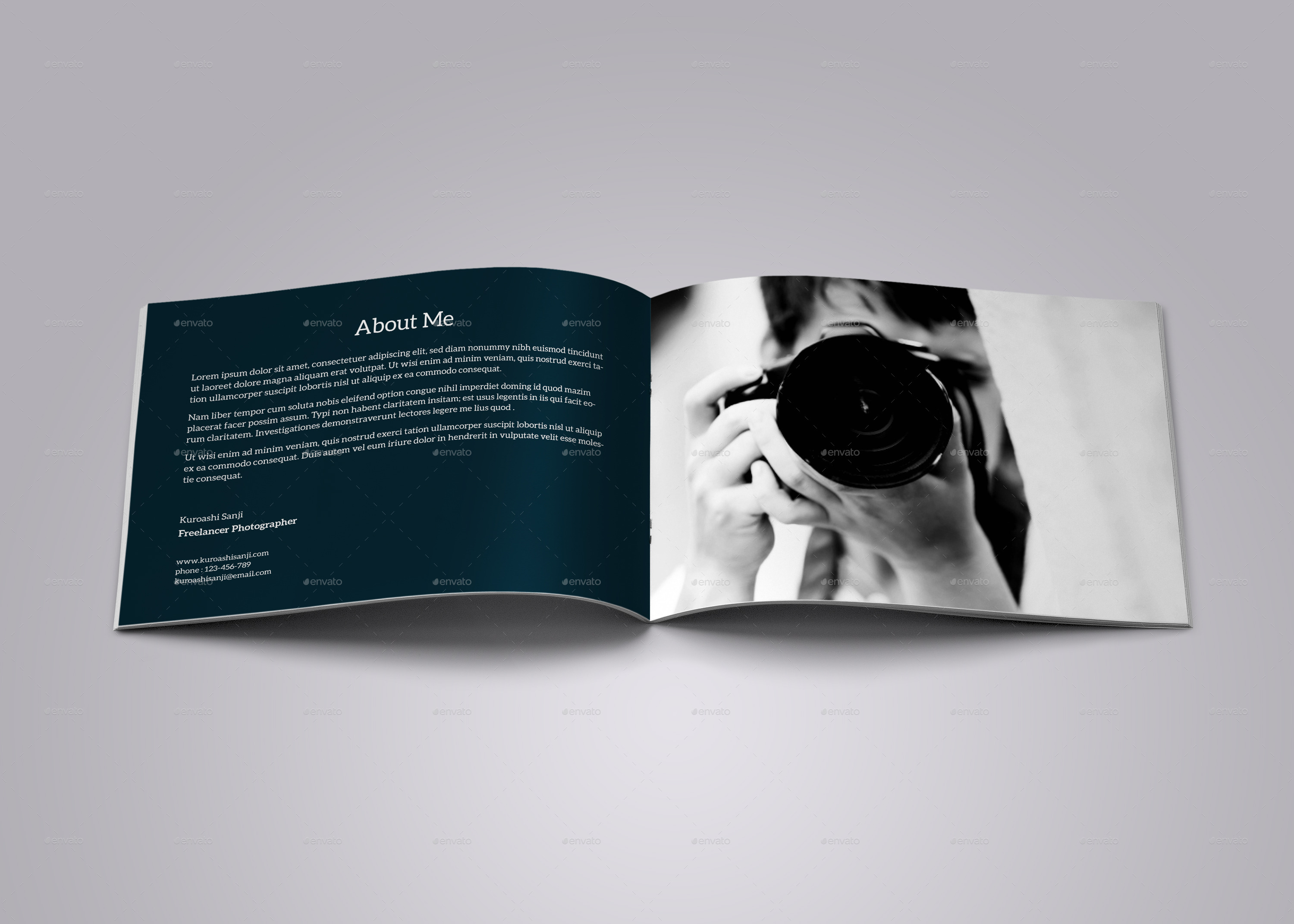 Photography Portfolio/Photo Album (Landscape) vol.1, Print Templates