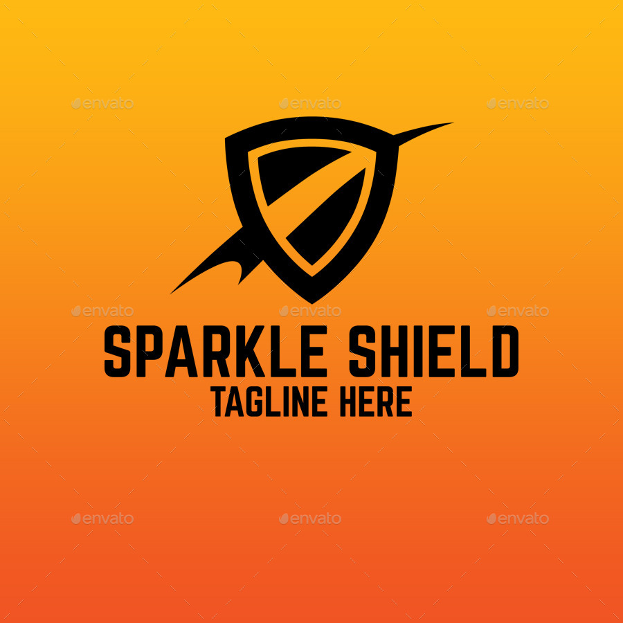 Sparkle Shield Logo, Logo Templates | GraphicRiver