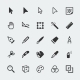 Vector Graphic Editor Mini Icons Set, Icons | GraphicRiver