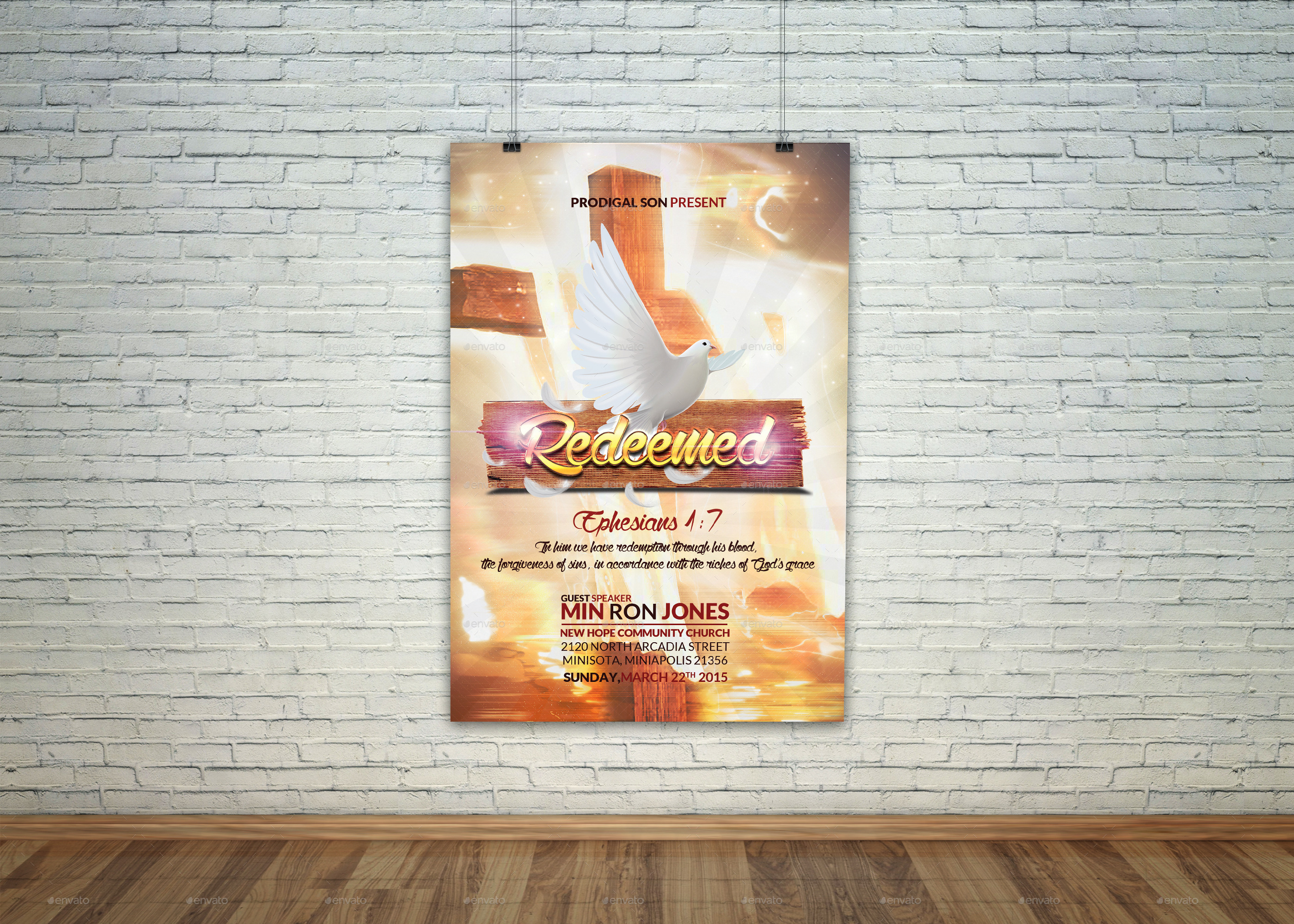 Redeemed Church Flyer, Print Templates | GraphicRiver