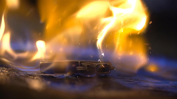 Lighter Falling Fire, Stock Footage | VideoHive