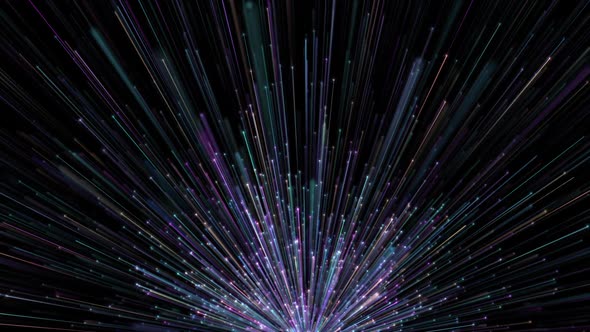 Colorful Abstract Magical Particles Loop, Motion Graphics | VideoHive