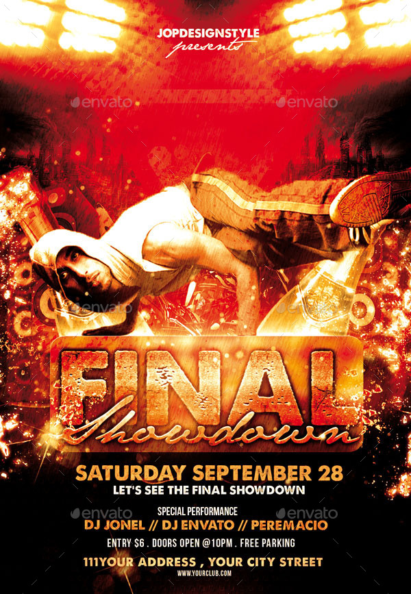 Final Showdown Flyer, Print Templates | GraphicRiver