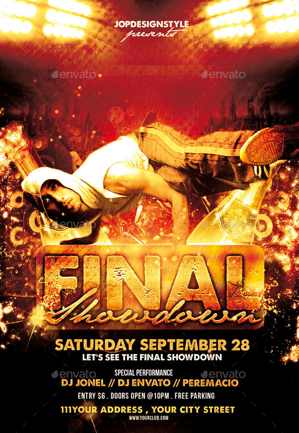 Final Showdown Flyer, Print Templates | GraphicRiver