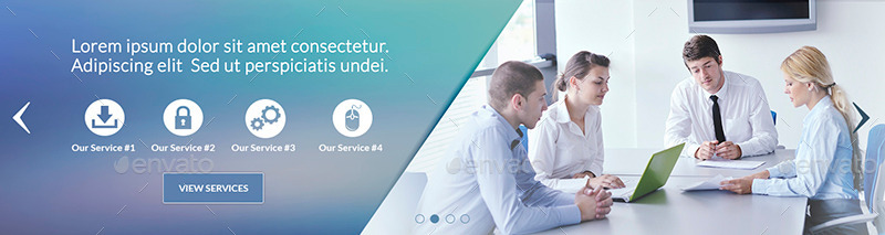 Services Sliders, Web Elements | GraphicRiver