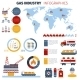Gas Infographics Set, Infographics | GraphicRiver