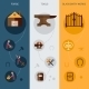 Blacksmith Banner Set, Vectors | GraphicRiver