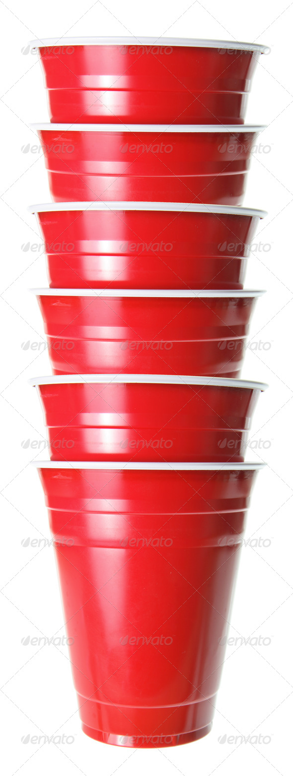 Stack of Plastic Cups Stock Photo by lightzone | PhotoDune
