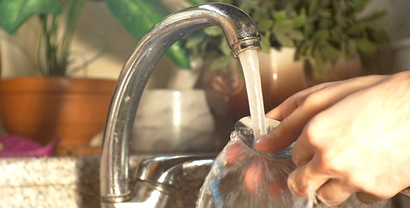 Washing A Spoon, Stock Footage | VideoHive