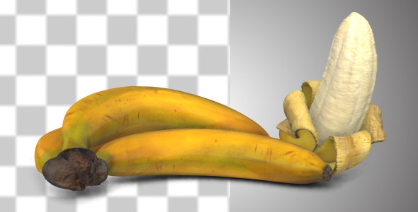 Bananas With Alpha Channel, Motion Graphics | VideoHive