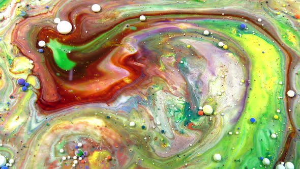 Spheres On Paint 12, Stock Footage | VideoHive