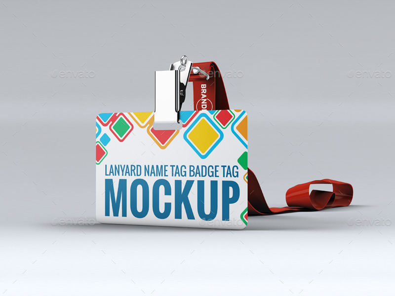 Lanyard Name Tag Badge Mockup, Graphics | GraphicRiver