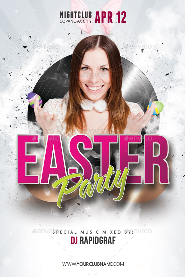 3 Easter Break Up Banner Flyer Postcard Bundle, Print Templates ...