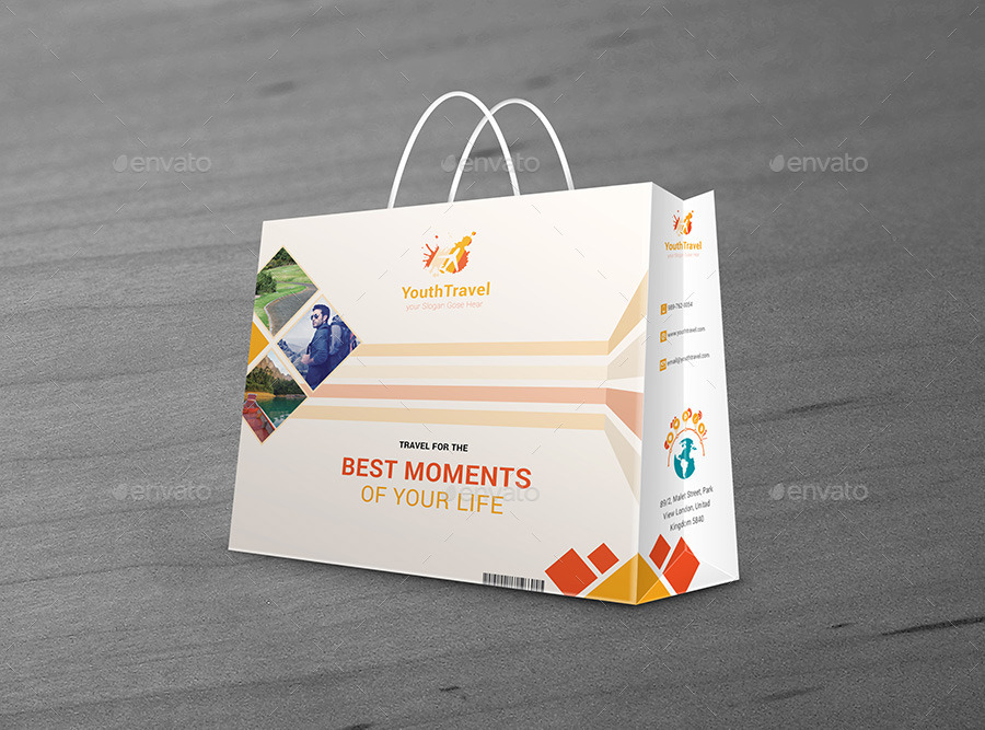 Business Shopping Bag Bundle Template | Volume 1, Print Templates ...
