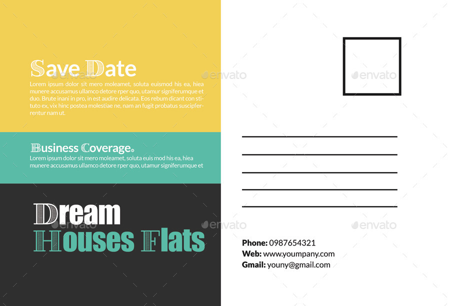 Mobile App Post Cards Template Bundle, Print Templates | GraphicRiver