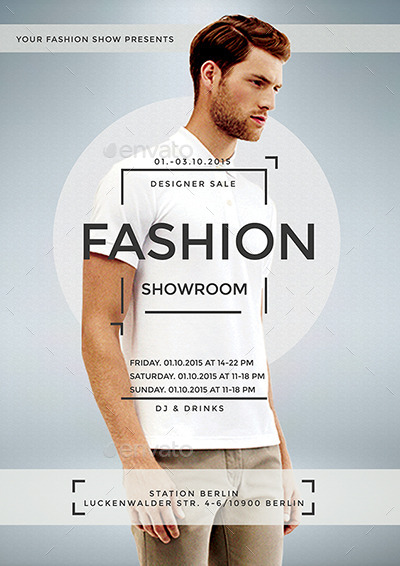 Fashion Showroom Flyer, Print Templates | GraphicRiver