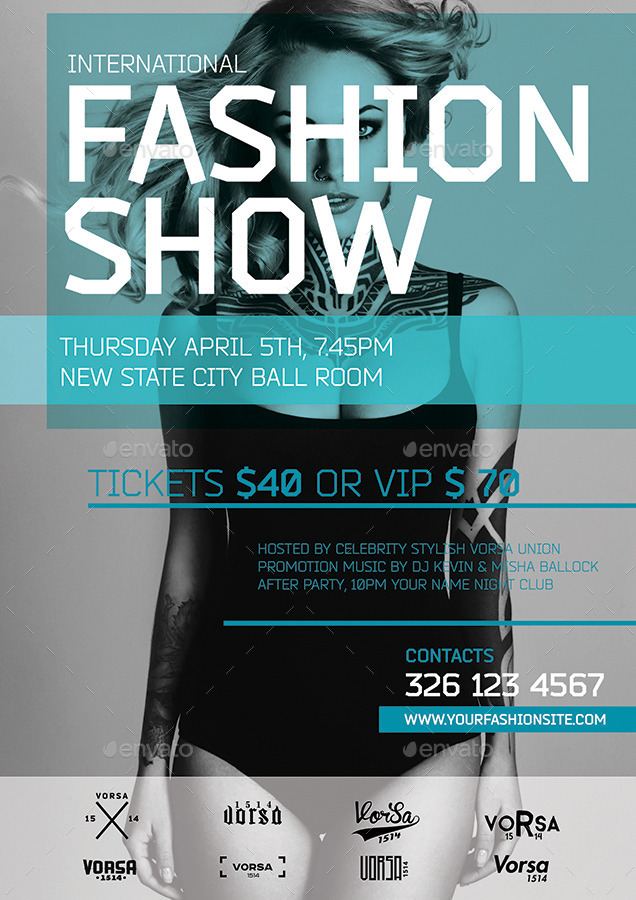 Fashion Showroom Flyer, Print Templates | GraphicRiver